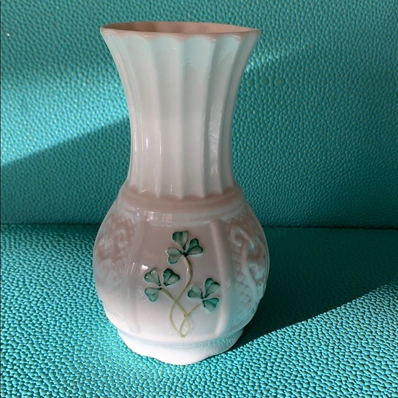 Belleek | Accents | Belleek 45 In Shamrock Pattern Vase | Poshmark
